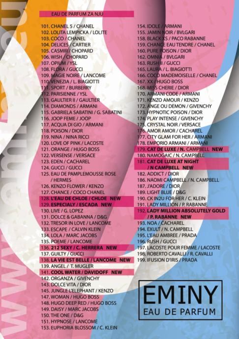 Eminy parfemi- EAU DE PARFUM!