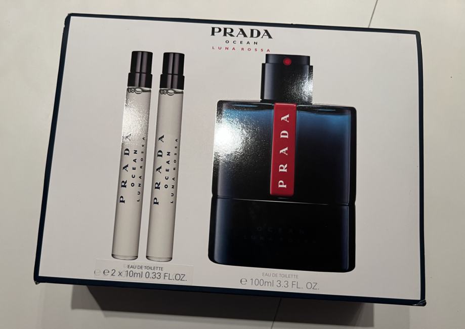 Prada Luna Rossa Ocean 120ml Gift Set For Men Eau de Toilette NOVO Rč.