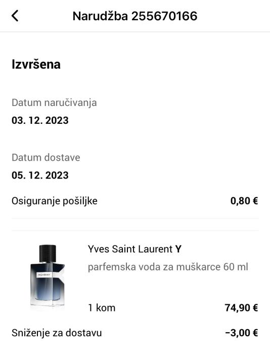 YSL Y EDP 60 mL muški parfem sa Notina
