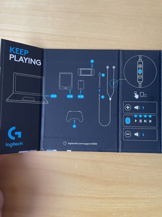 Logitech G333 KDA earbud in-ear slusalice USB-C , 3.5 mm