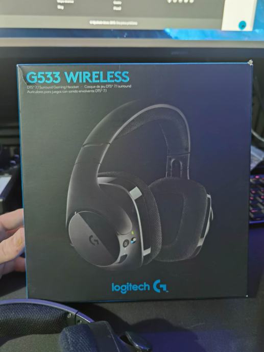 2x Logitech G533 wireless gaming slušalica