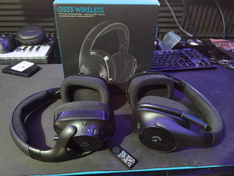 2x Logitech G533 wireless gaming slušalica