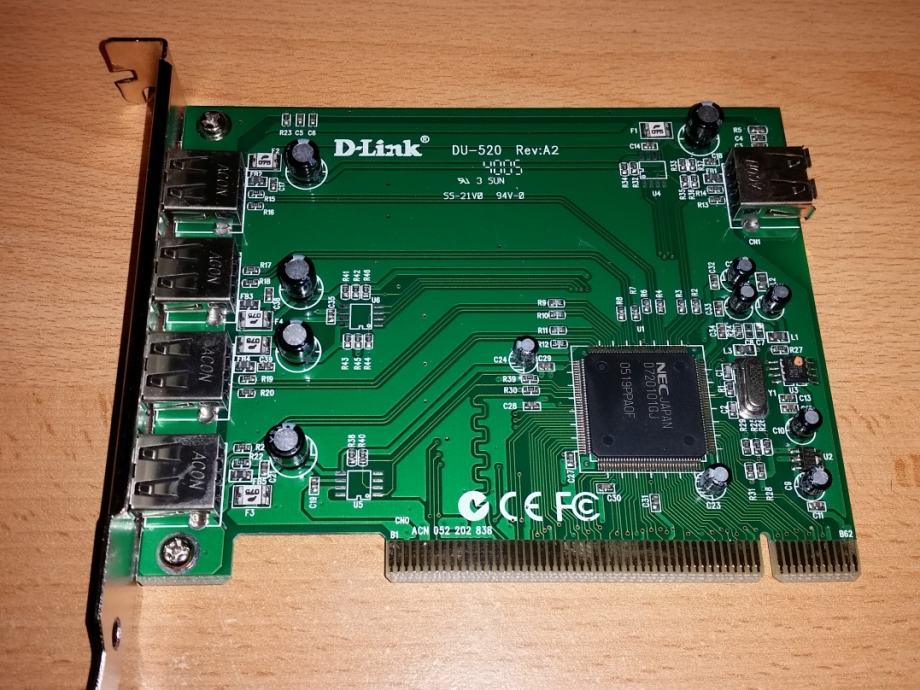 5 x USB 2.0 PCI adapter D-Link DU-520