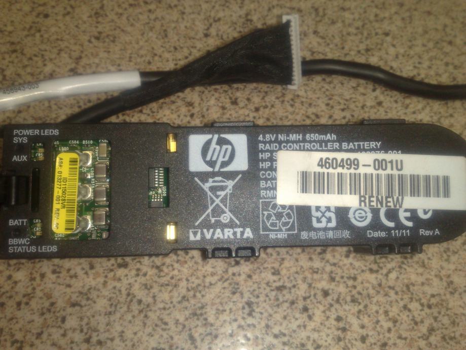 HP Smart array P410 RAID SATA/SAS 6G, 013235-001, cache 512MB, BBWC