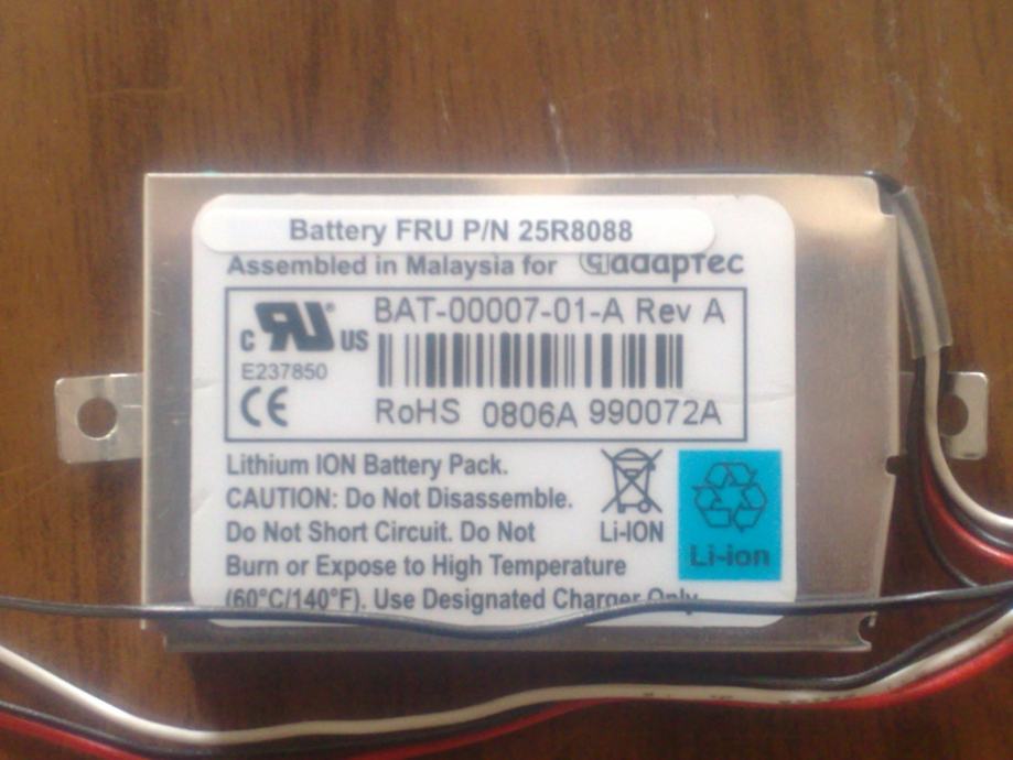 IBM ServeRAID 8k SAS Controller ATB-200 25R8076 bat. 25R8088