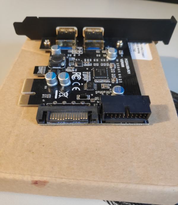 Kontroler USB 3.0 PCIe 2xUSB 3.0 + 20pin konektor za front panel, NEC