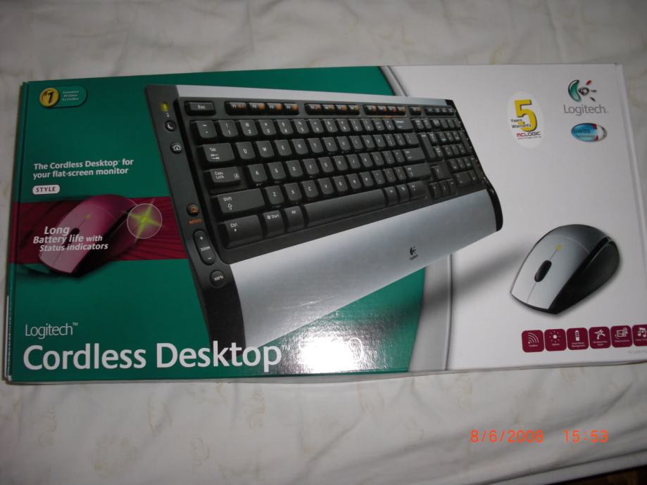 Logitech Cordless Desktop S510,bežična tipk+miš,novo u trgovini,račun