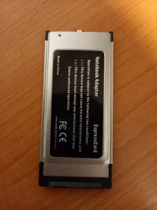 Notebook Express card USB 3 adapter, za laptope