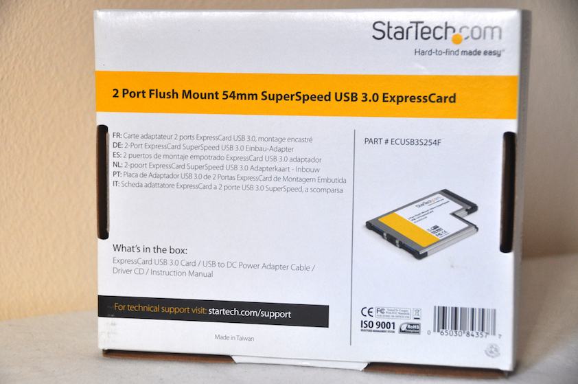 StarTech ExpressCard 54mm to 2x USB 3.0