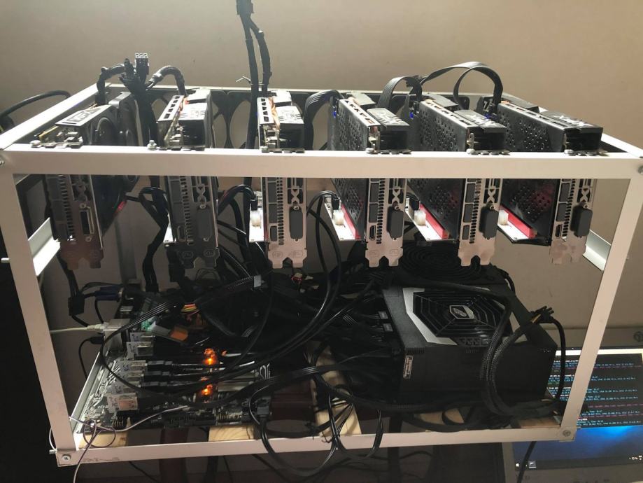 Ether mining rig AMD Radeon RX580 8g XFX GTS XXX