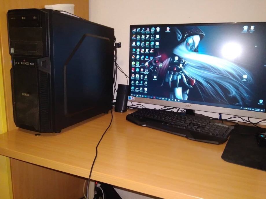 Gaming PC 1060 i7 4.2Ghz +Monitor 60hz 27 MOGUCA ZAMJENA ZA LAPTOP