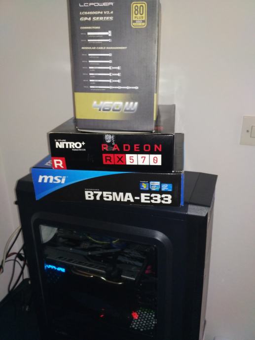 Gaming Pc i7 3gen 12gb ram RX 570 4GB ssd/hdd garancija!