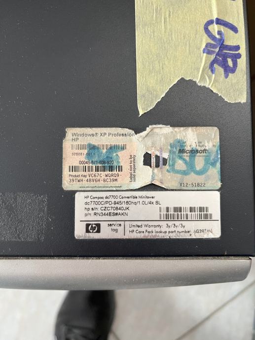 HP Compaq dc700 minitower