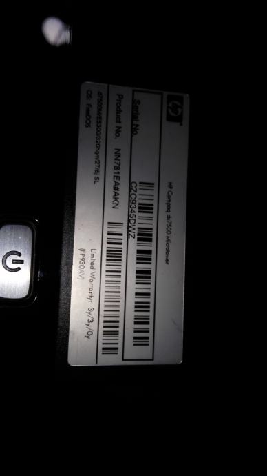 HP Compaq MT dx7500 Pentium DualCore 4GB desktop računalo NOVA CIJENA