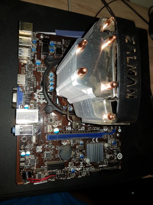 i5 4460 + maticna ploca + ram 8gb ddr3 + custom kuler na poklon