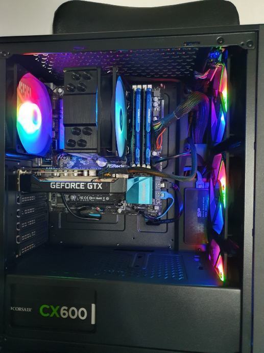 Intel i7,,16GB RAM,,1660TI 6GB-GDDR6 GAINWARD PEGASUS,600W-PSU