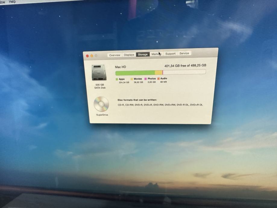 Kompjuter Apple A1115,OS X Yosemite,ekran 24,office,tipkovnica+mis