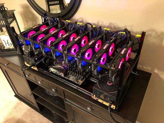 Mining Rig 430Mhs 2x Vega64 2x 5700xt ( Vega 56 , 5700 xt , Vega 64 )