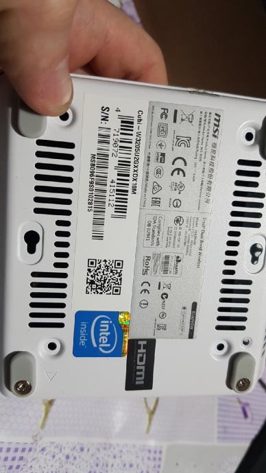 Msi CUBI ms-b096 intel 3205u 8gb ram ssd 250gb mini PRIJENOSNI PC
