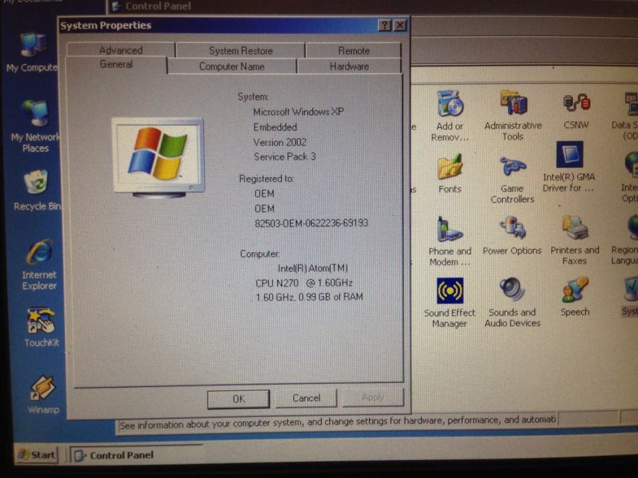 PANEL PC Windows XP