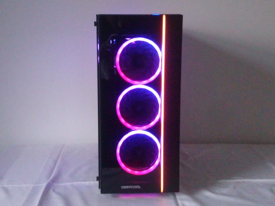 RGB Tempered glass Gaming PC i7 RX 470 8GB RAM 1TB HDD 120GB SSD