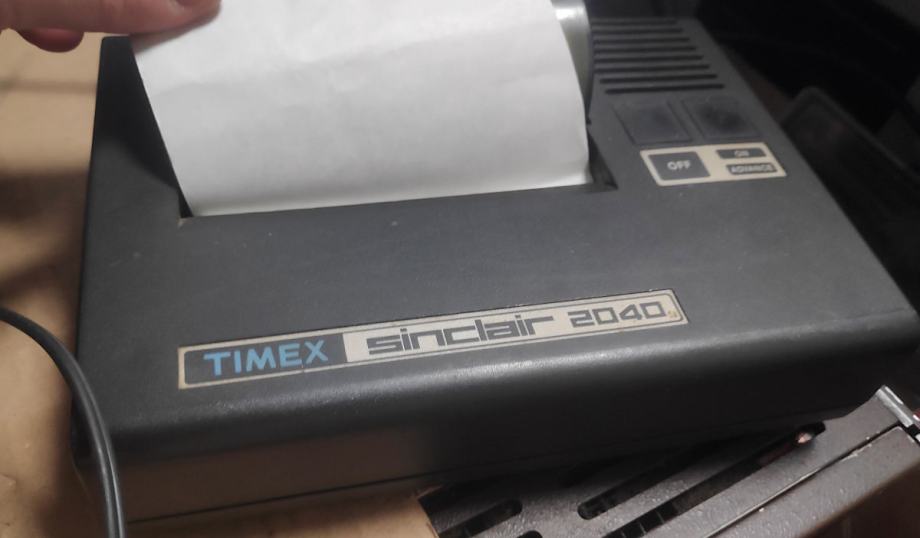 SINCLAIR ZX SPECTRUM 48K + printer TIMEX SINCLAIR 2040 + dodaci