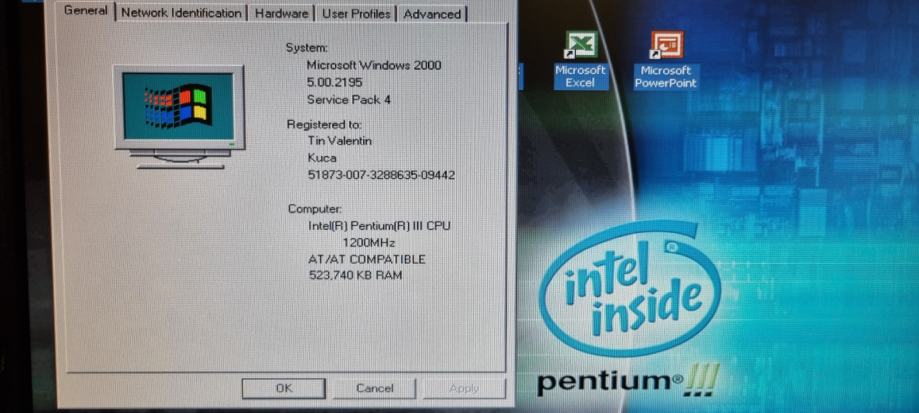 Vintage Retro PC Intel Pentium 3 1.2GHz/GF3 Ti200 128Mb/512Mb/40Gb