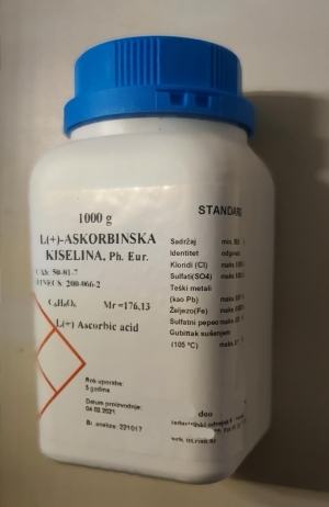 Askorbinska kiselina – Vitamin C 1000 grama - medno.net
