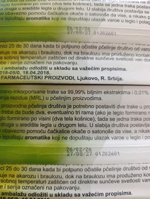 Herba strip letvice protiv varoe