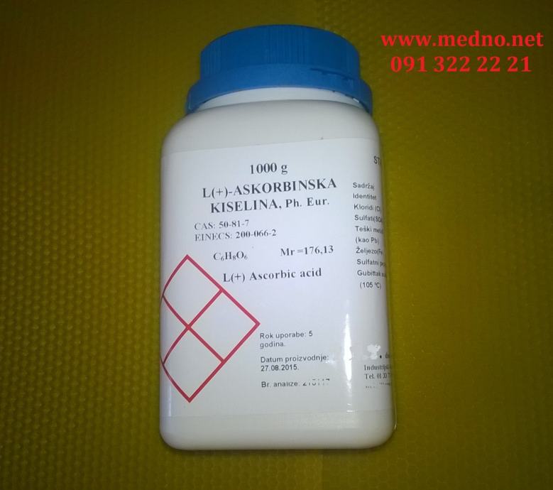 Askorbinska kiselina – Vitamin C 100 grama - medno.net