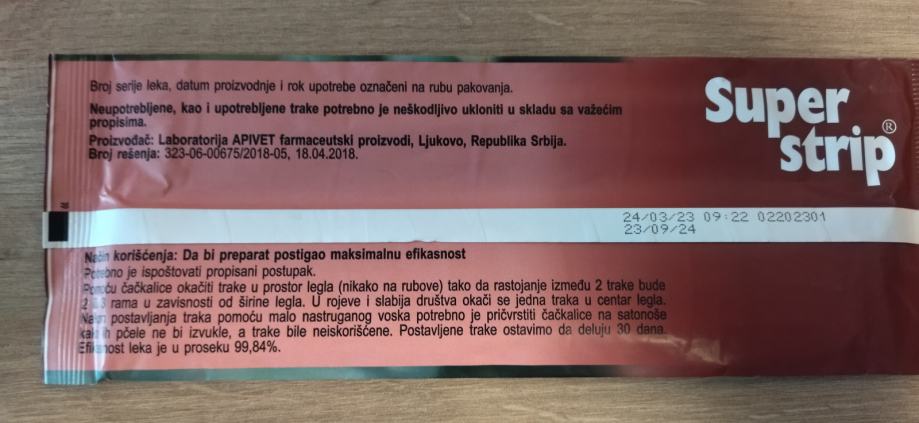Super strip letvice protiv varoe
