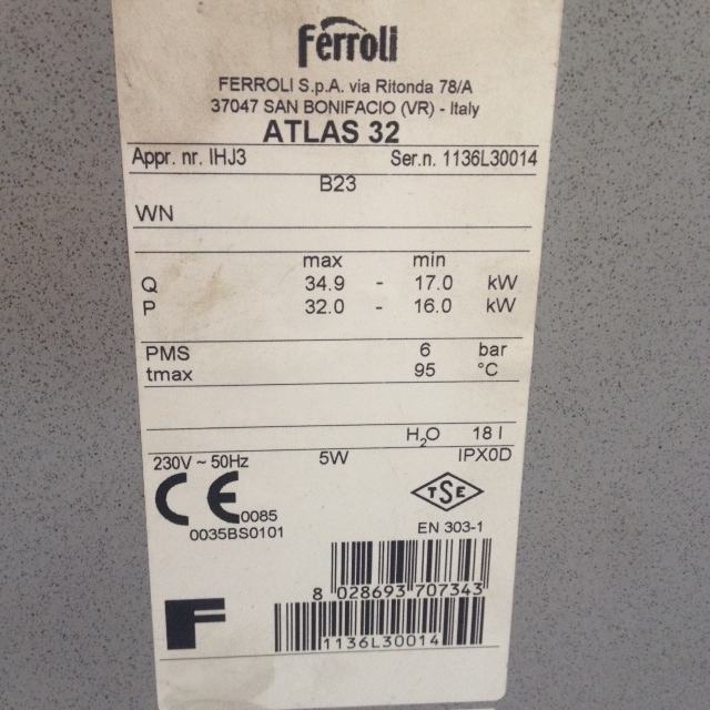 FERROLI GUSNATA PEĆ---ATLAS 32------