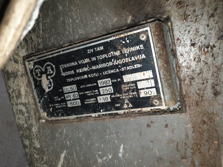 PEĆ TAM STADLER 60 kW ZA CENTRALNO GRIJANJE, PLAMENIK,E.POSUDA I TANK