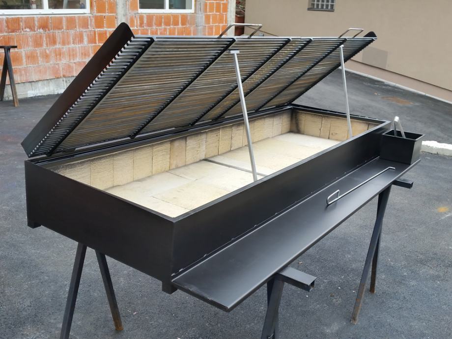 Roštilj 200x70x23 - PROFESIONAL - samostojeći - LESKOVAČKI ROŠTILJ
