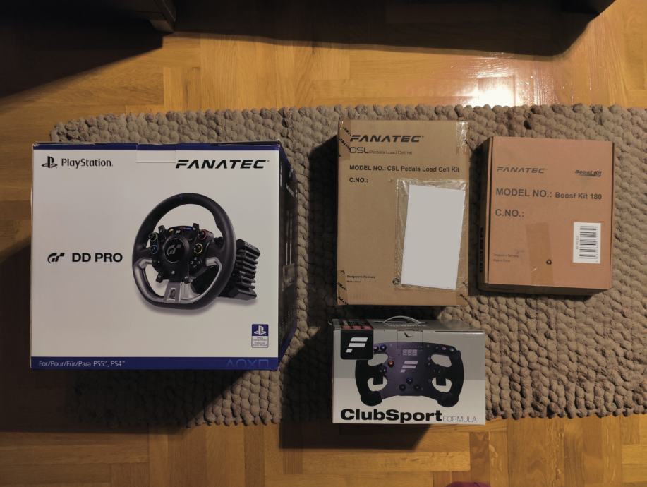 FANATEC GT DD PRO Premium Bundle + F1 ClubSport obruč (PC/PS5)