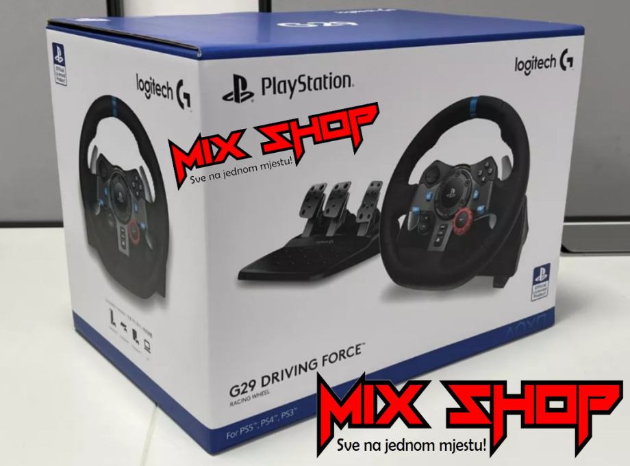 LOGITECH G29 VOLAN za PS3 PS4 PS5 pc NOVO GARANCIJA Playstation 3 4 5