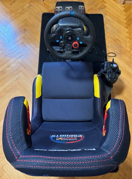 Playseat PRO Red Bull+Logitech G29+Shifter+Playseat Floor Mat NOVO!!!