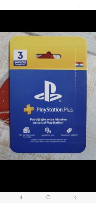 Playstation Plus Pretplata 3 Mjeseca