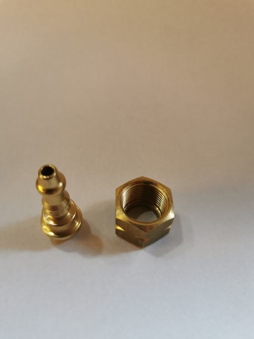 Holender matica za brener/plam. 3/8 lijevi, nastavak za gum. crijevo