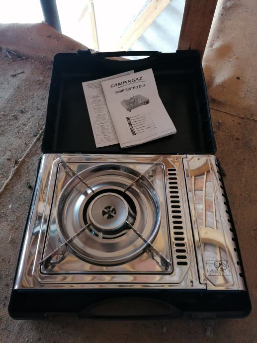 Campingaz plamenik za kampiranje, ganc novi+5x220g plina