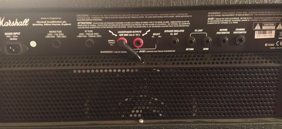 Marshall JCM 2000 DSL 401 + navlaka + footswitch za reverb