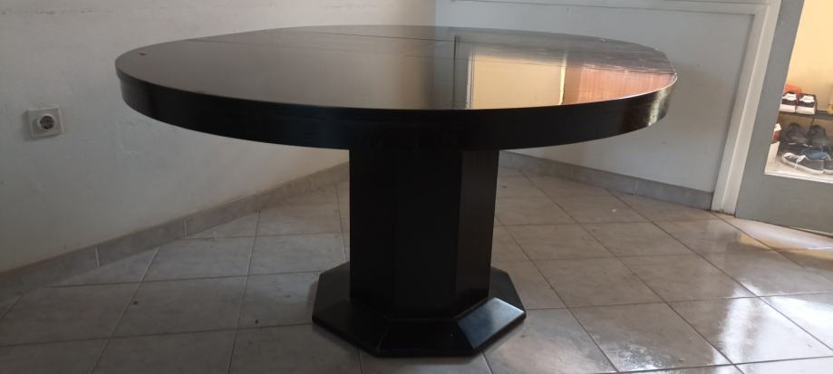 Okrugli stol, masivno drvo, 120 cm