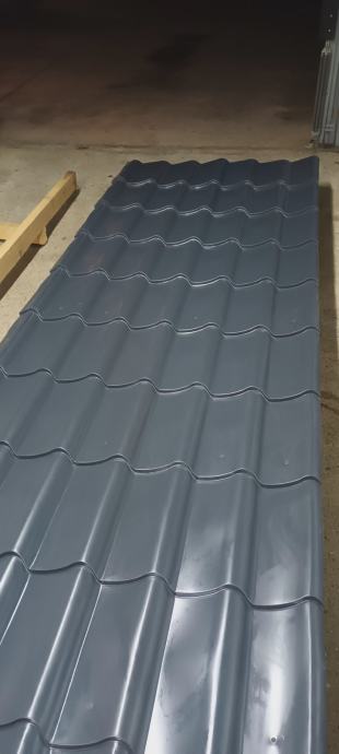 Lim za krov u obliku crijepa , 250 m2, antracit boja sa filcom