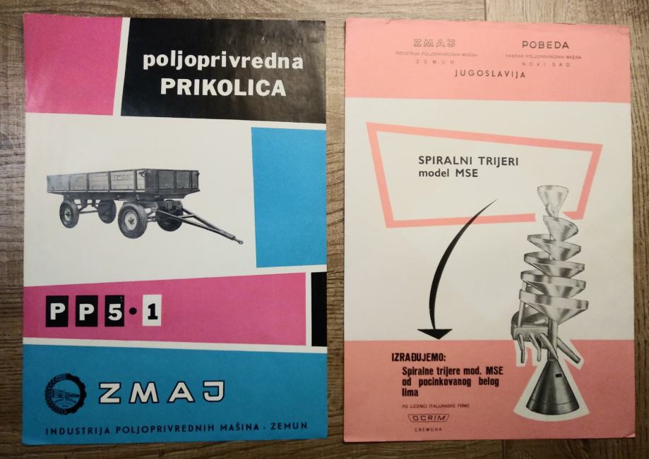 ZMAJ Zemun - lot starih prospekata iz 50/60-tih ( kombajn 780 i dr.