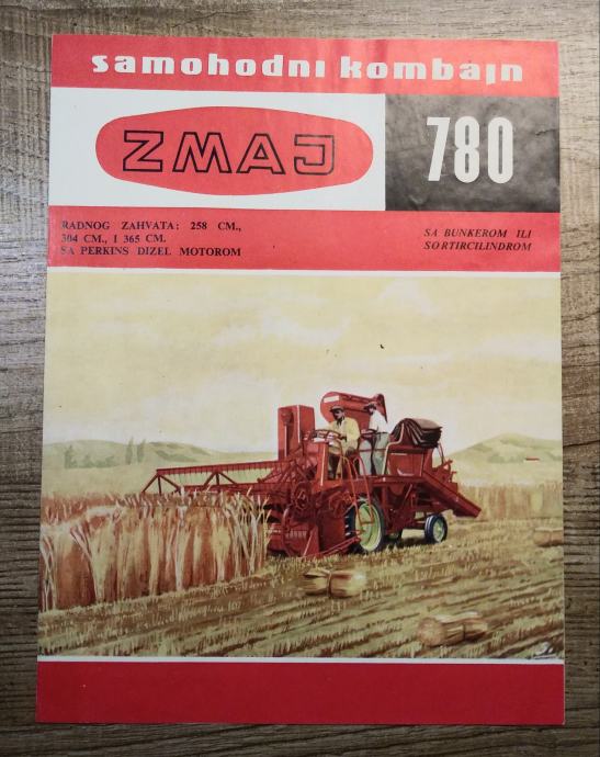 ZMAJ Zemun - lot starih prospekata iz 50/60-tih ( kombajn 780 i dr.