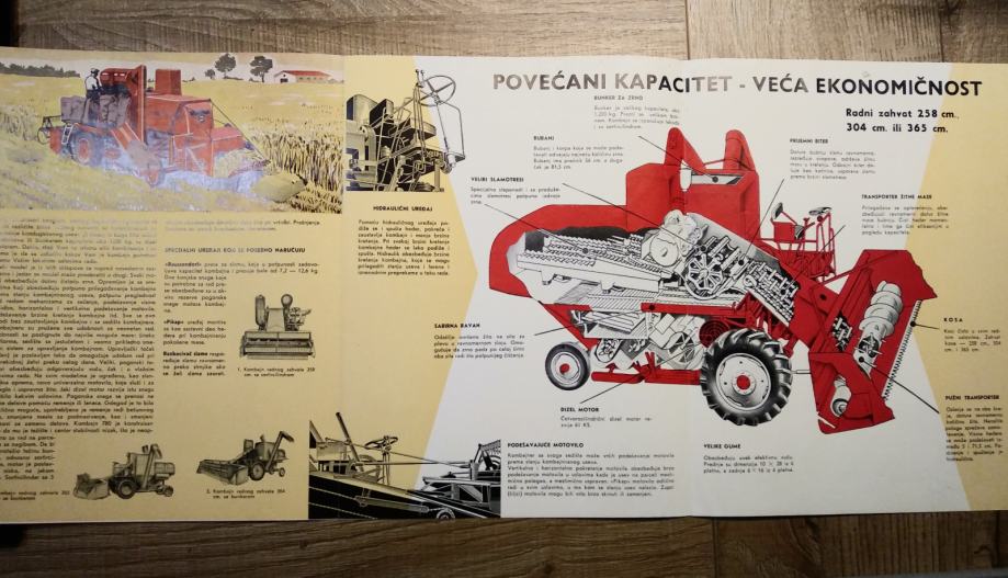 ZMAJ Zemun - lot starih prospekata iz 50/60-tih ( kombajn 780 i dr.