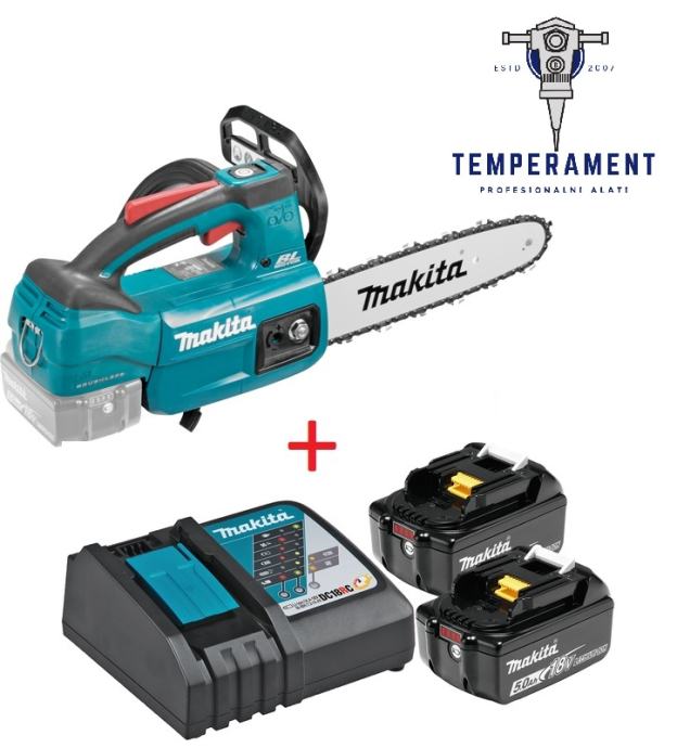 MAKITA akumulatorska lančana pila DUC254 u setu aku 18V/5Ah - AKCIJA