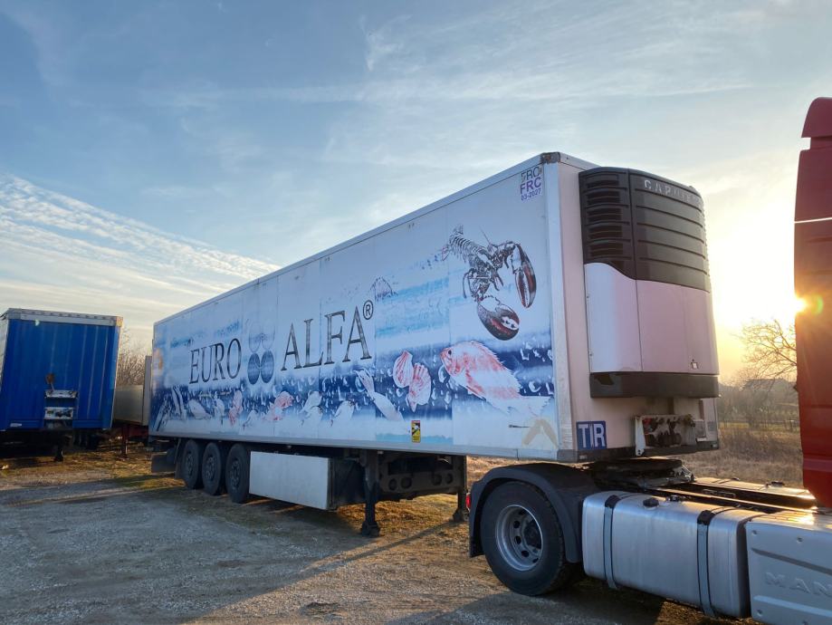 Krone SDR 27 hladnjača, paletar, podizna os. REG. DO 07/24, 2005 god.