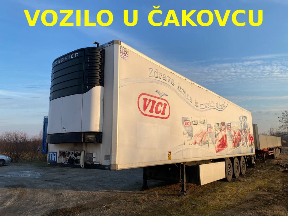 Krone SDR 27 hladnjača, paletar, podizna os. REG. DO 07/24, 2005 god.