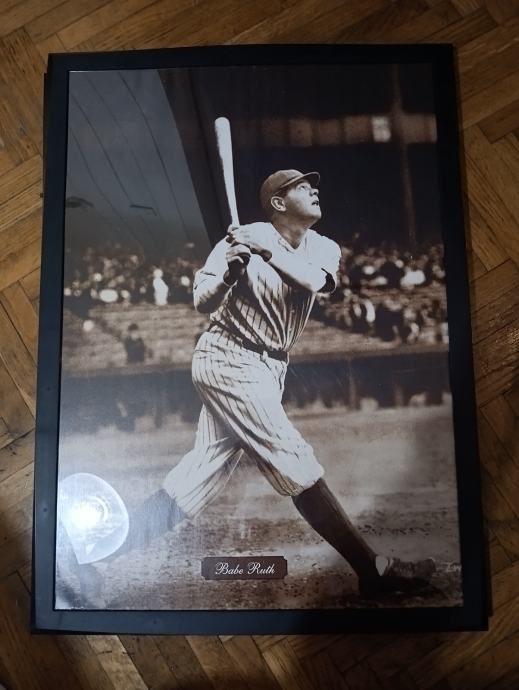 Babe Ruth- uokvireni plakat-poster